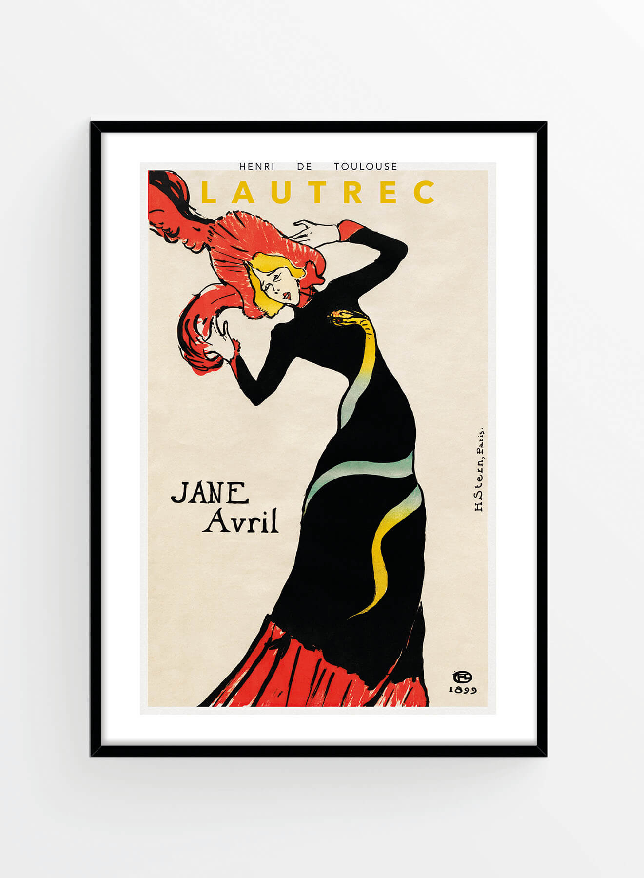 Henri de Toulouse-Lautrec no. 3 Jane Avril | Poster – Kaplias